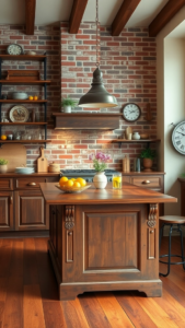 20 Unique Farmhouse Kitchen Island Ideas - The Ivy Kitchen Blog