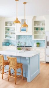 40 Beautiful Coastal Kitchen Decor Ideas For A Fresh & Breezy Home