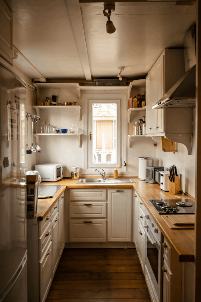 30 Space-Saving Kitchen Ideas for Very Small Kitchens You’ll Love - The Ivy Kitchen Blog