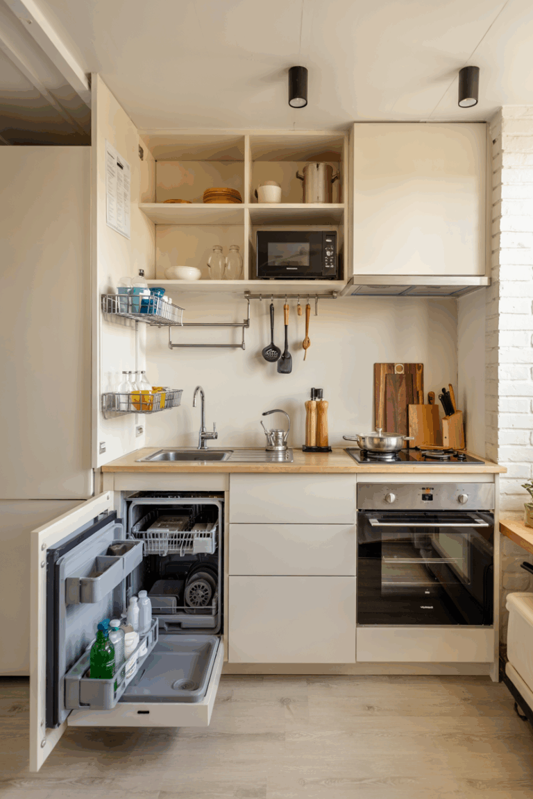 30 Space-Saving Kitchen Ideas for Very Small Kitchens You’ll Love - The ...