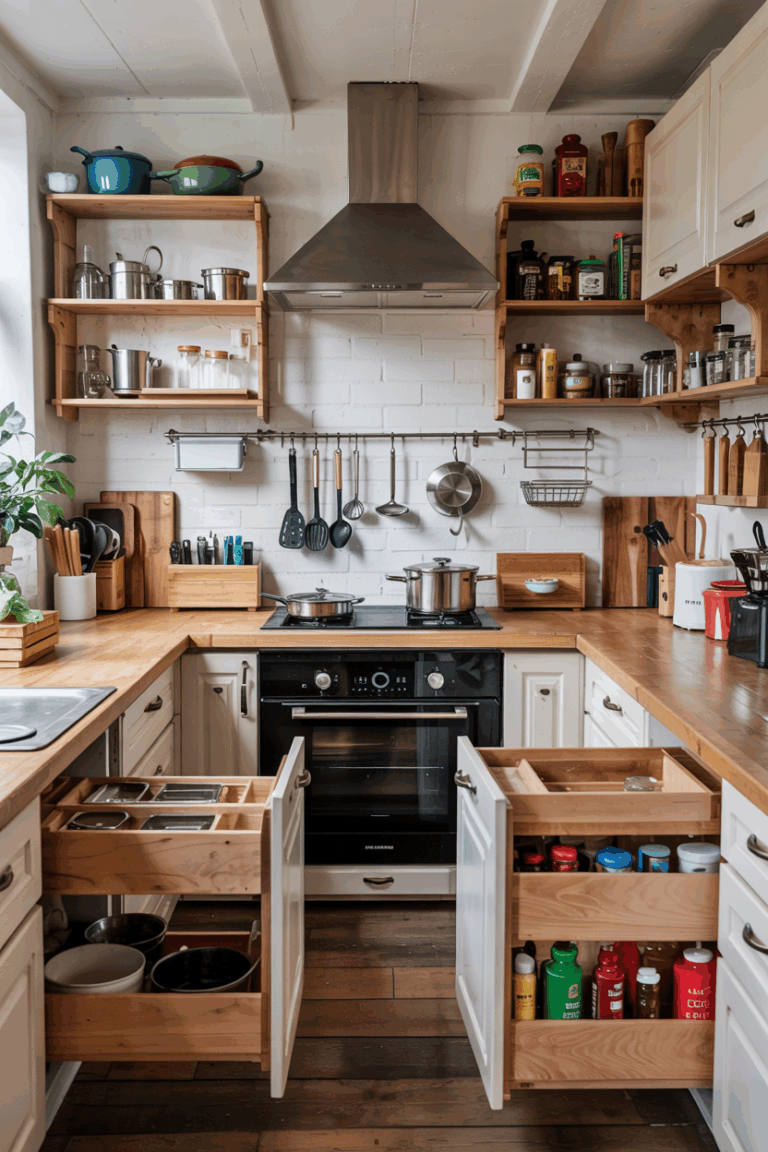 30 Space-Saving Kitchen Ideas for Very Small Kitchens You’ll Love - The Ivy Kitchen Blog
